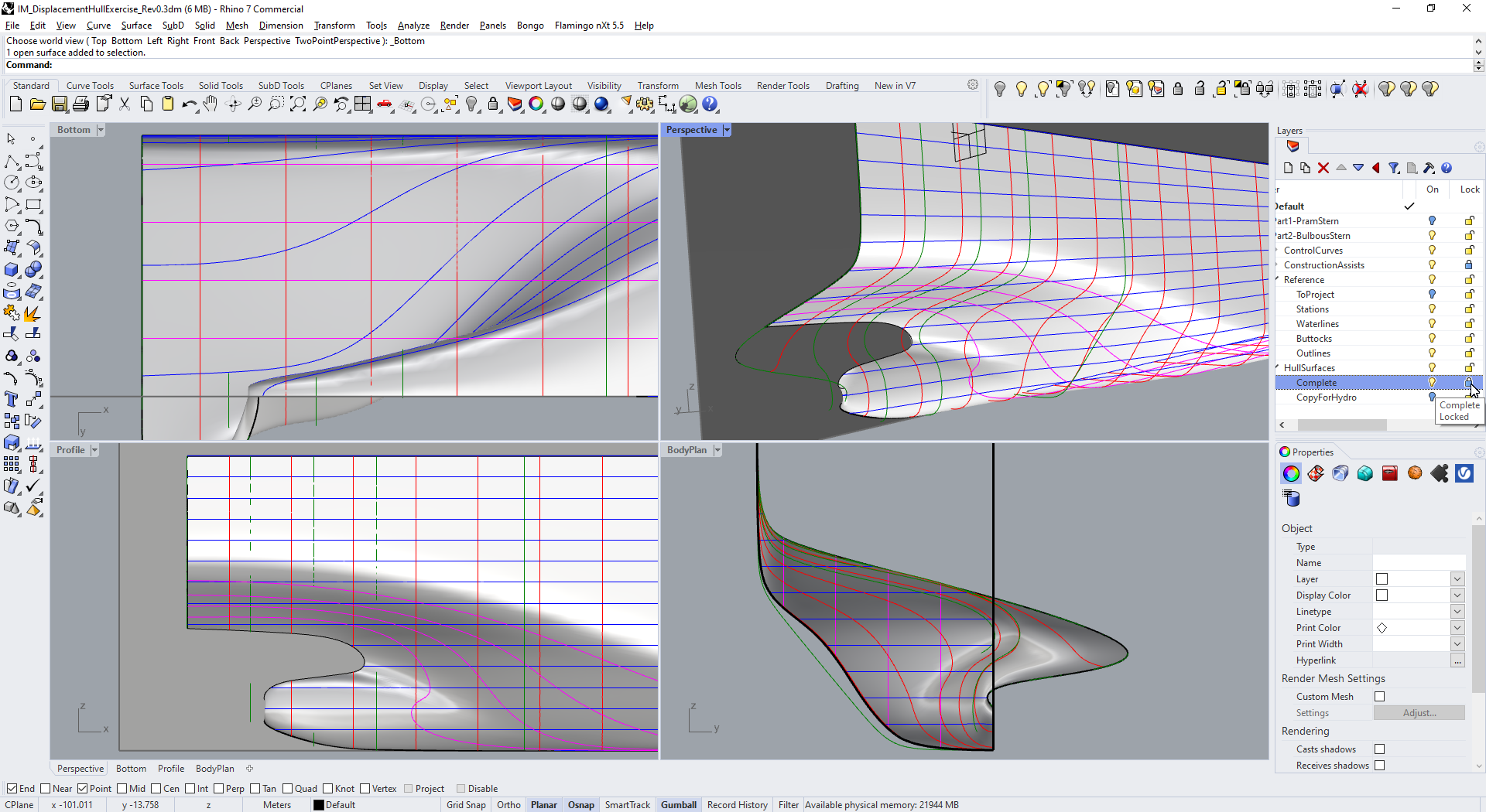 Full Displacement Hull - InnovMarine